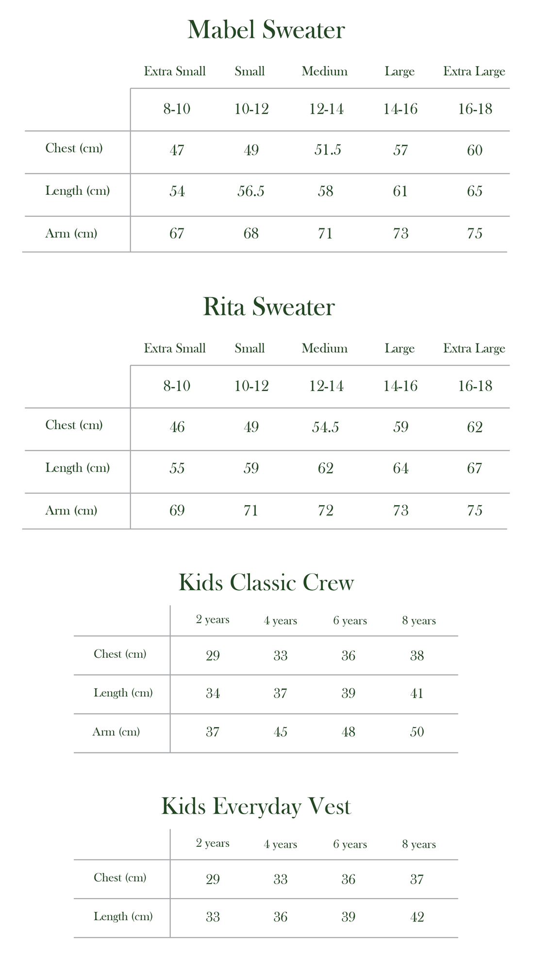Size Chart – McIvor Hill